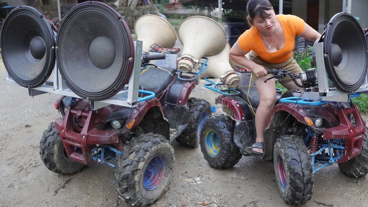 Make Biggest Speaker System with Off-Road Racing Car. Technology ...