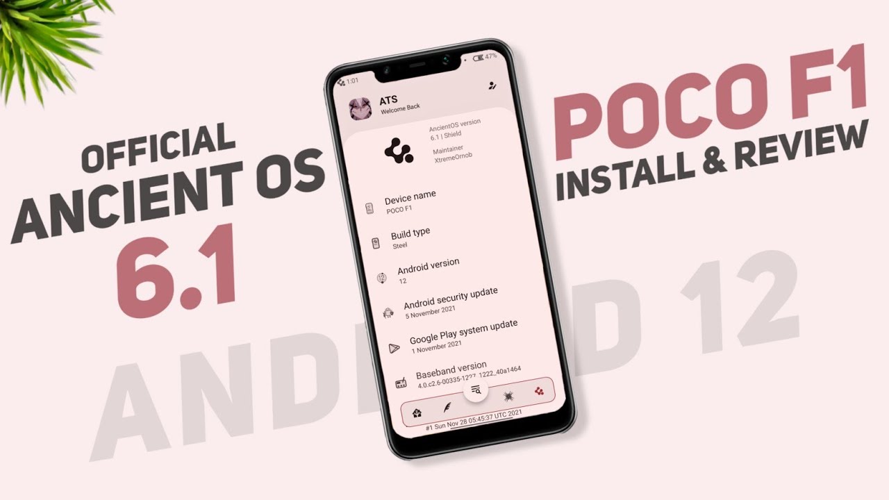 POCO F1 - Ancient OS 6.1 Official - Android 12 - Best Customization ...