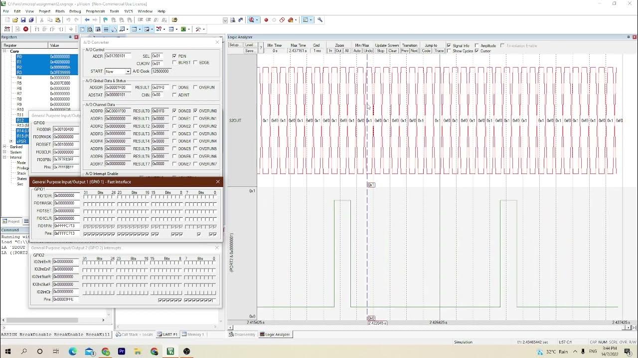 Temperature Control System using LPC1768 on Keil Uvision5 - YouTube