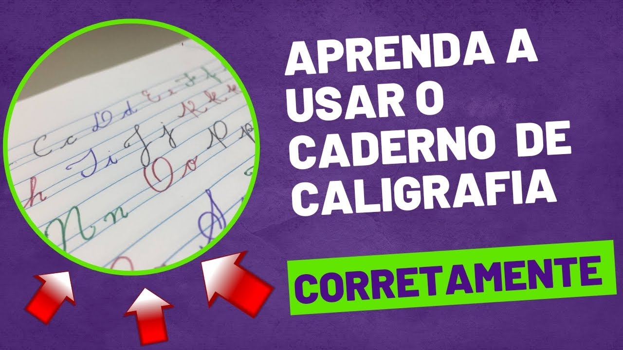 Aprenda como usar o caderno de caligrafia - YouTube