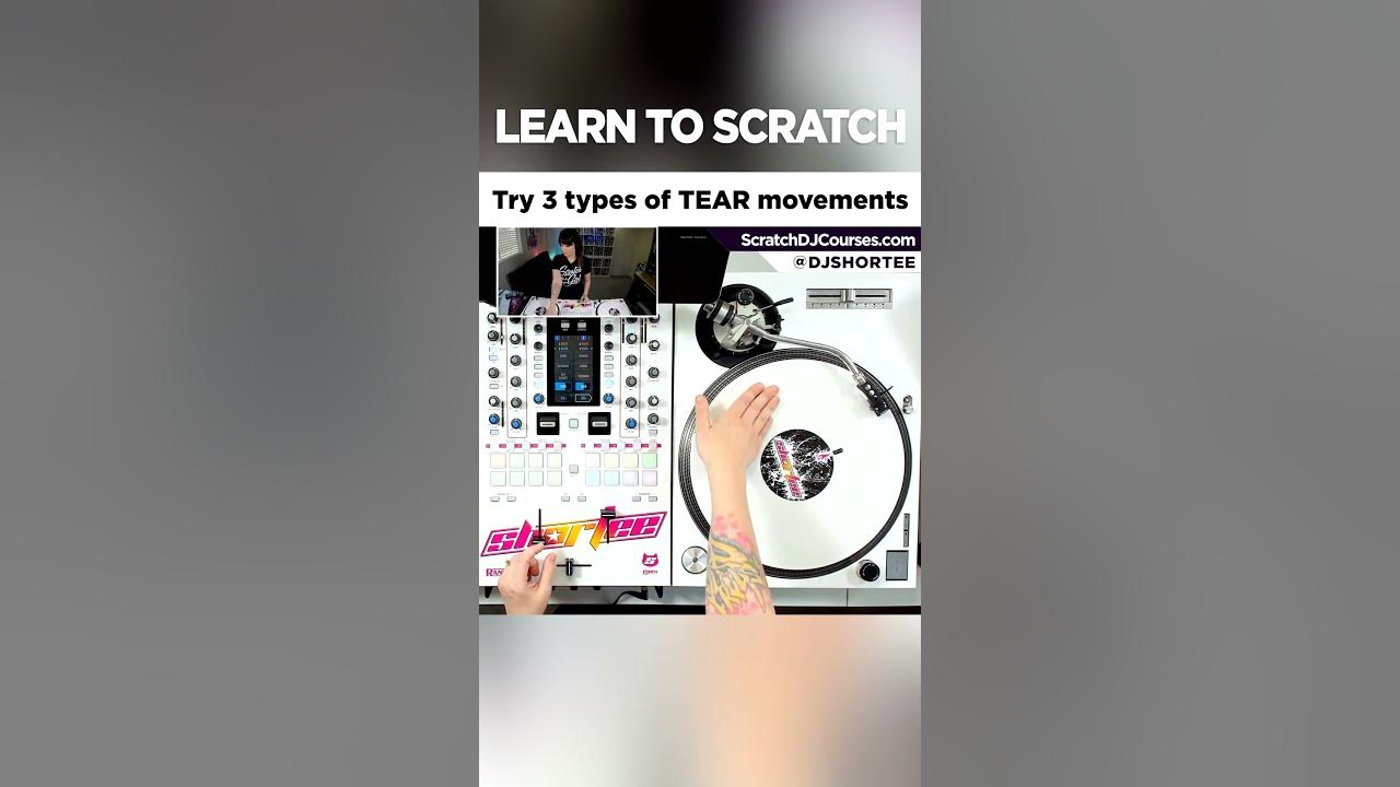 Learn the REVERSE TRIPLET TEAR Scratch (2F-1B) in 48 Secs! ★ Scratch DJ Tutorial ★ #djshortee ...
