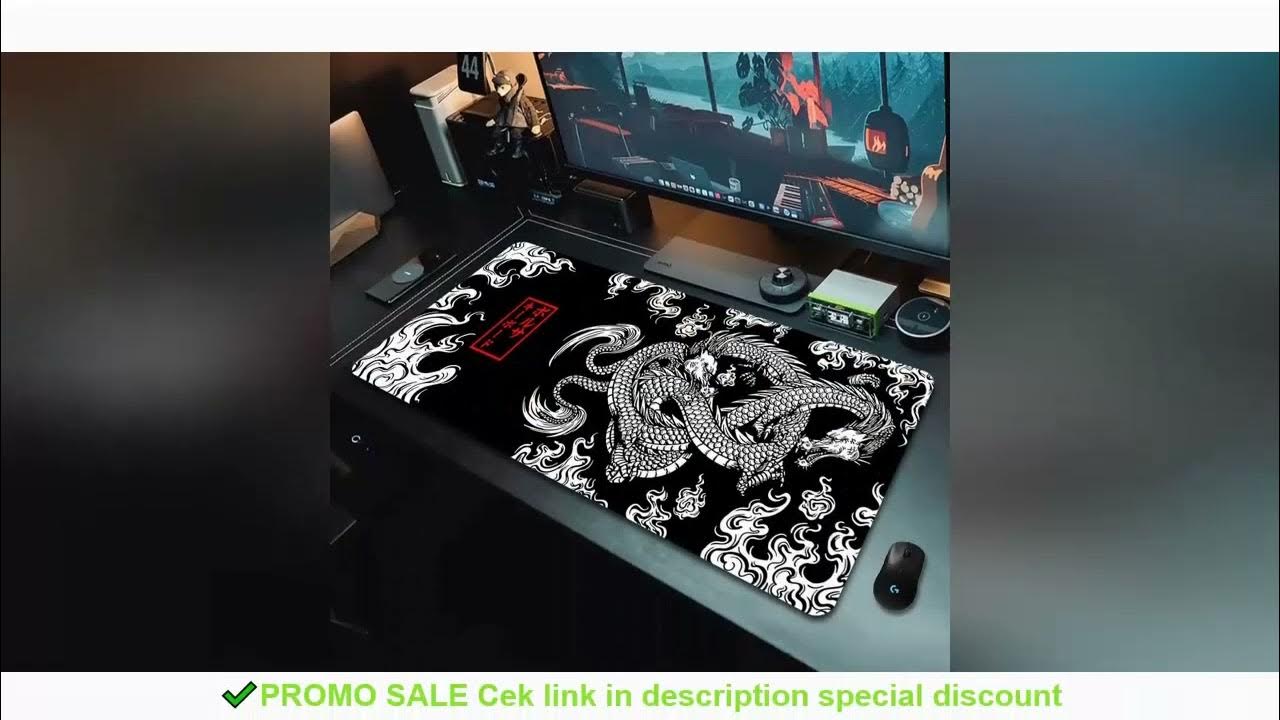 Japanese Dragon Large Gaming Mousepad XXL Keyboard Gamer Mouse Pad on ...