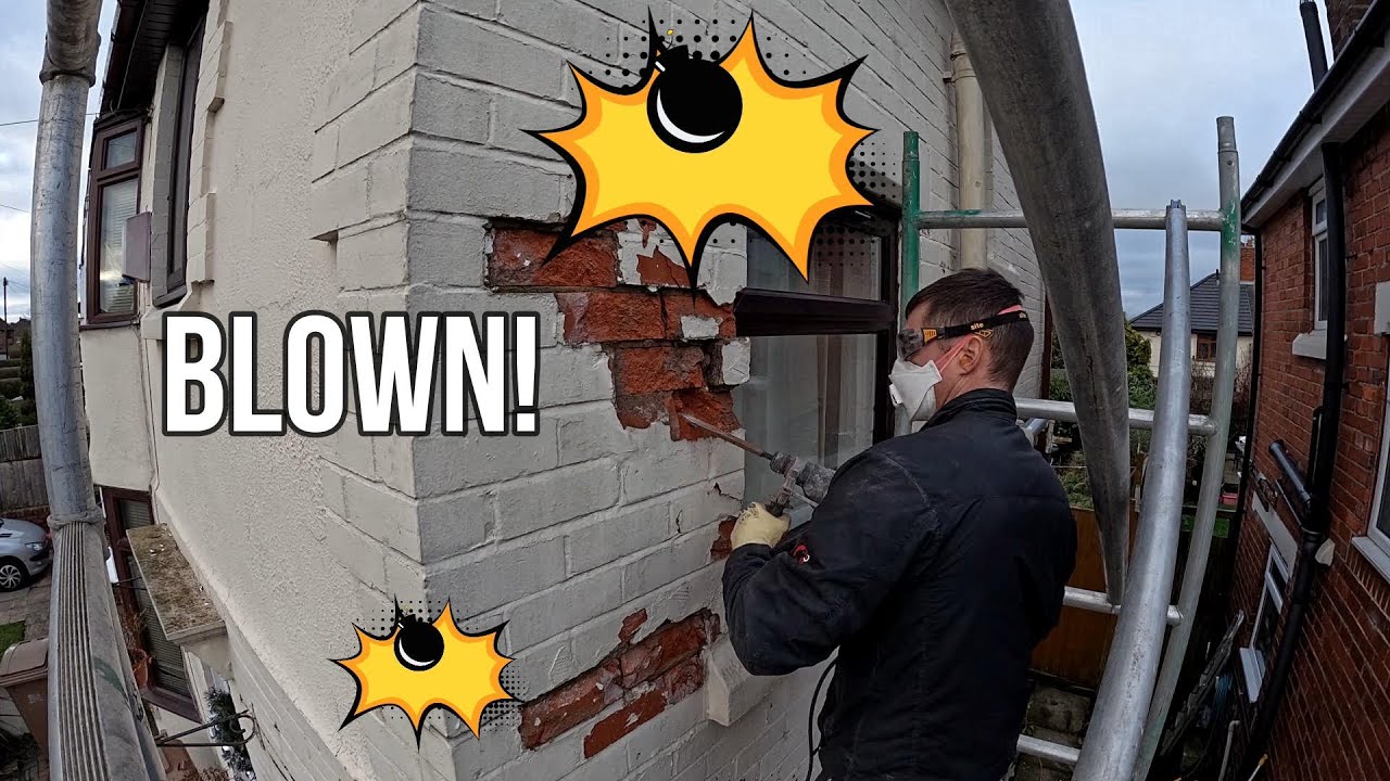 Bricklaying- Replacing blown bricks 🧱 - YouTube