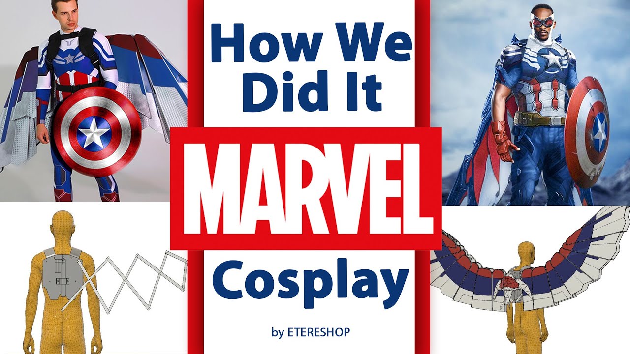 Custom MARVEL Cosplay mechanic wings costume, how we did it - by ...