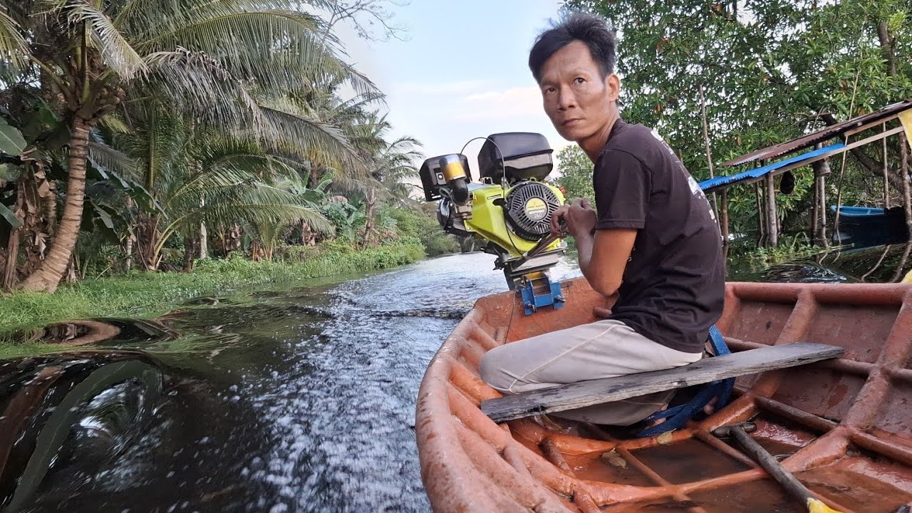 homemade water surface Drive assembly and test - YouTube