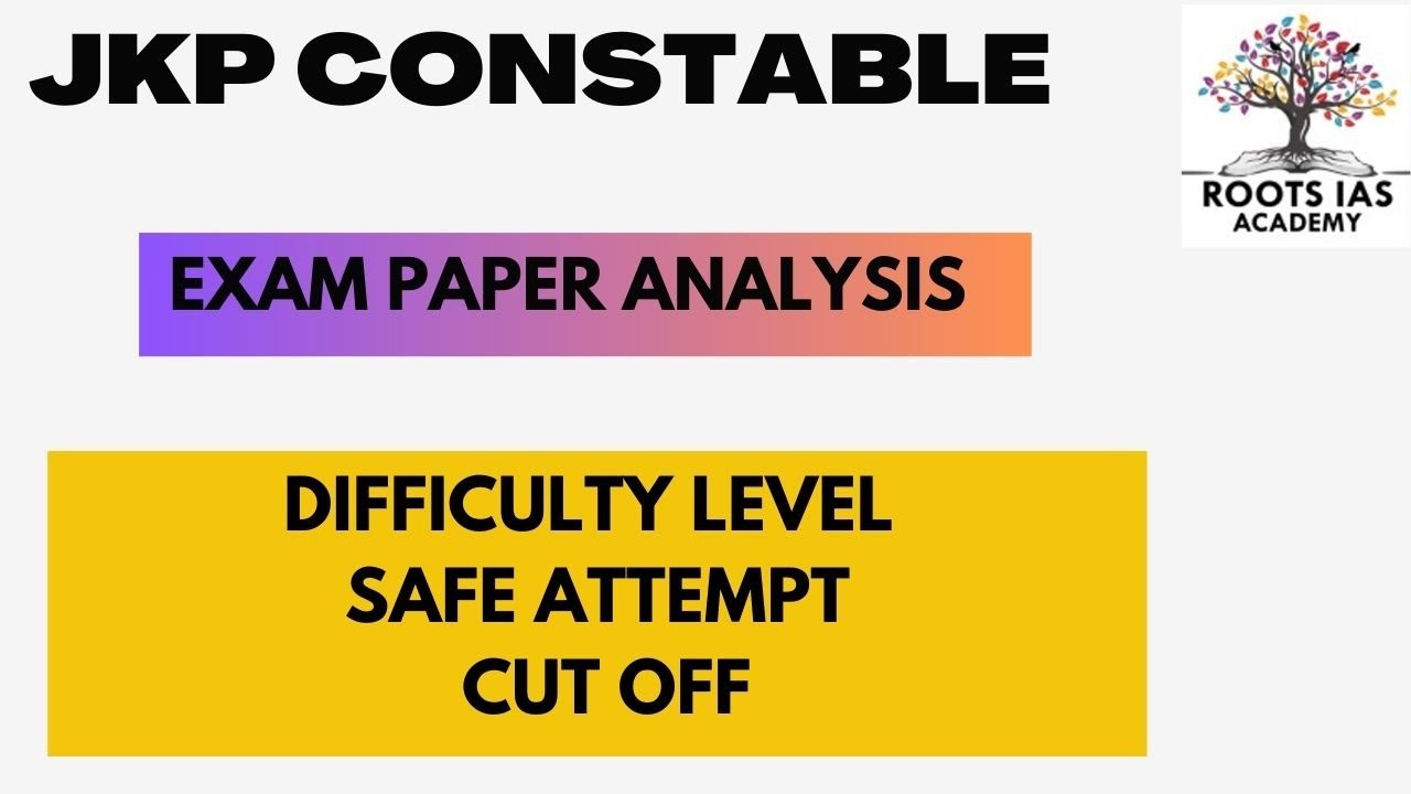 JKP CONSTABLE PAPER ANALYSIS 2024. - YouTube