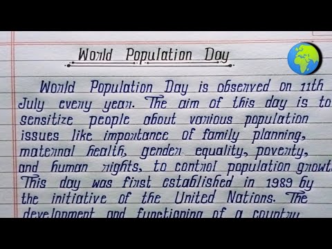 World Population Day Speech in English | World Population Day Theme ...