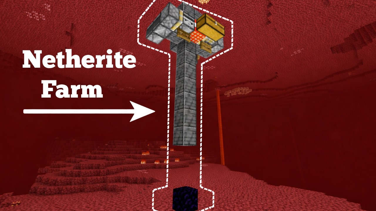 How I Build a Netherite Farm in Hardcore Minecraft - YouTube