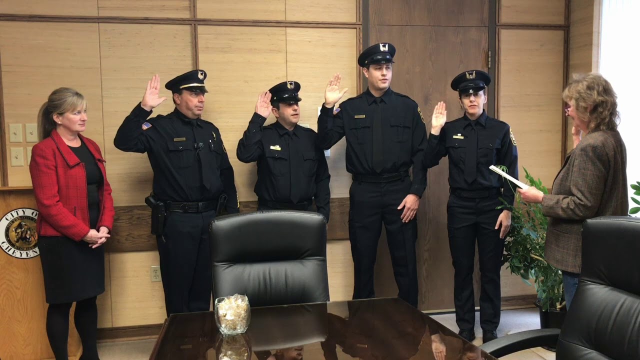 Cheyenne Police Department Swearing In Ceremony - YouTube
