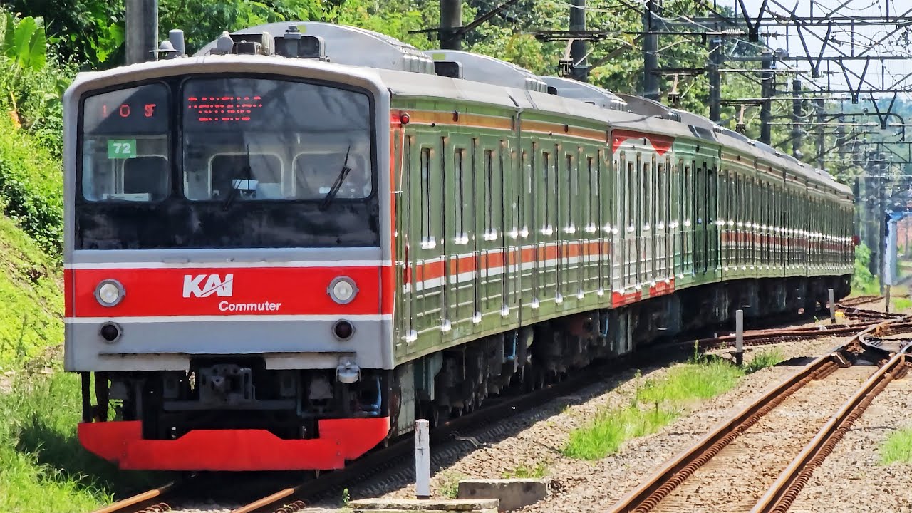 [4K] Stasiun Maja: Kompilasi Kereta JR 205 Marchen Face | KRL Commuter ...