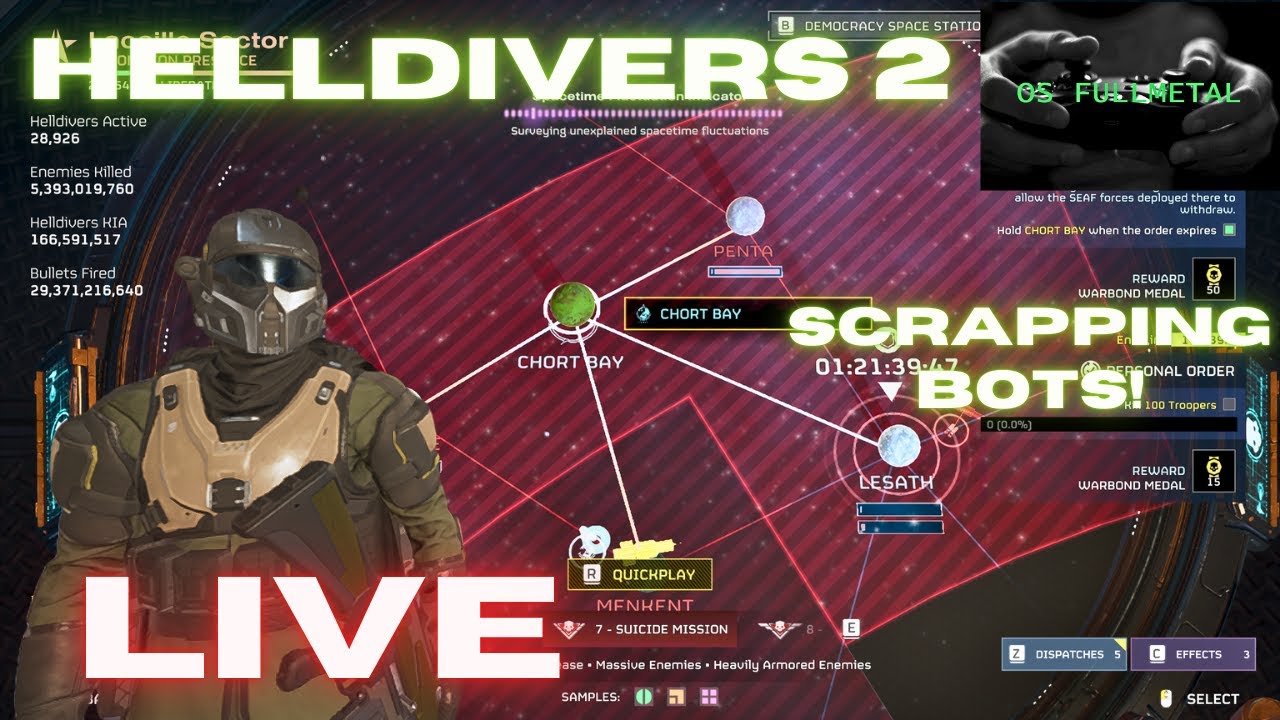 🔴 HELLDIVERS 2 LIVE!!! | Grinding Gears to Hold Chort Bay! #helldivers2 ...