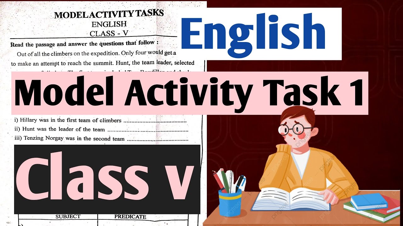 Class 5 English Model Activity Task Part-1 Full Solve ll #WBBSE # ...