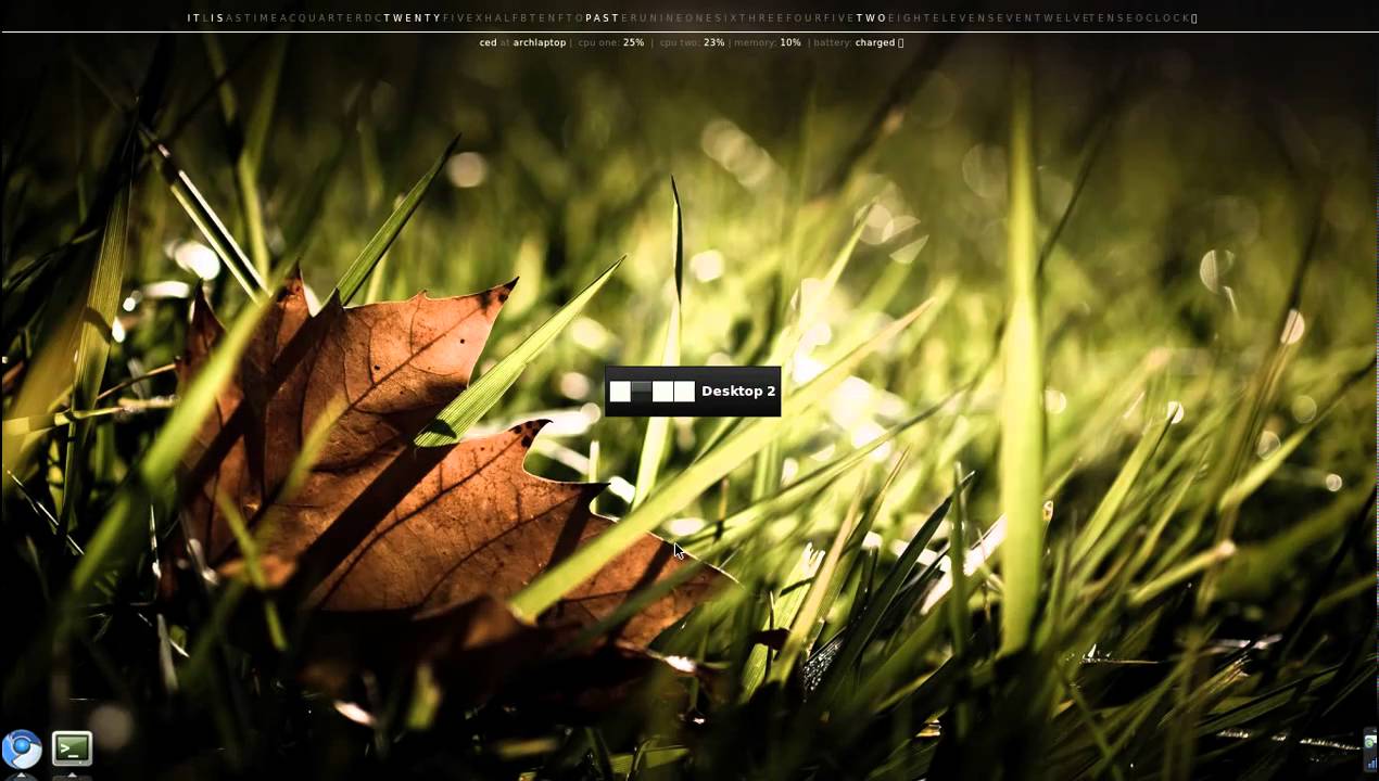 Arch Linux Openbox Desktop - YouTube