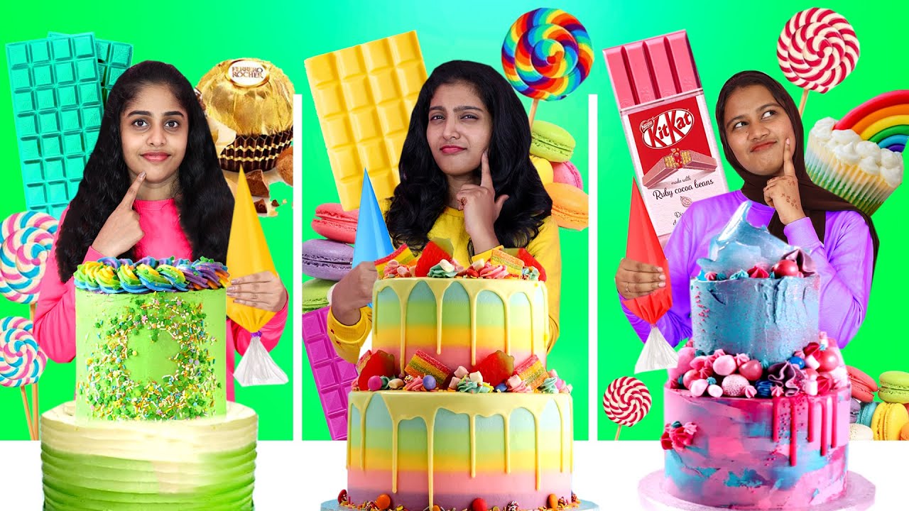 TELEPATHY 2 LAYER CAKE DECORATING CHALLENGE 🤩| പൊരുത്തം നോക്കി കേക്ക് ...