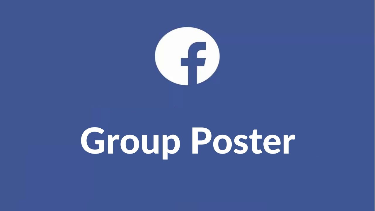 Facebook Group Poster - YouTube
