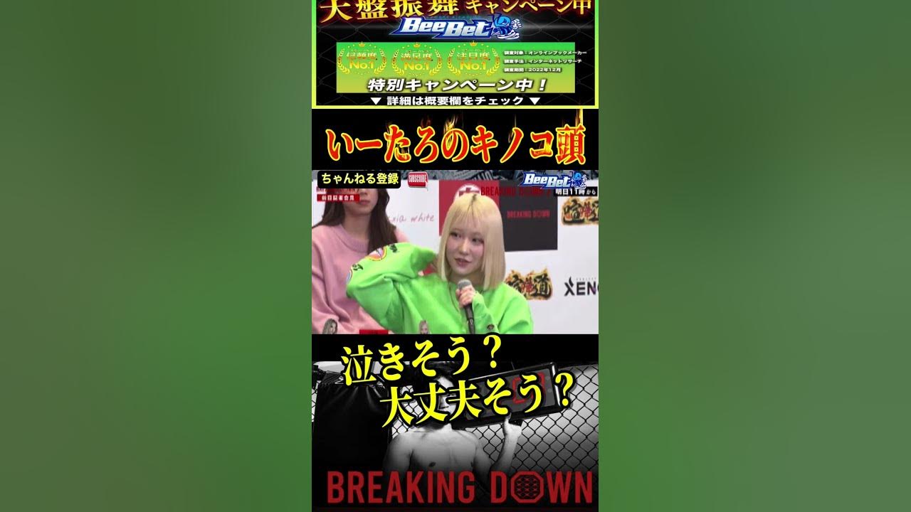 いーたろの頭がきのこ⁈ あちゅ いーたろ 朝倉未来 ブレイキングダウン 朝倉海 ブレイキングダウン7 おすすめ