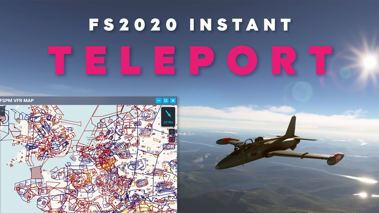 FS2020 Teleportation! New integrated map add-on with charts + GPS. Go ...