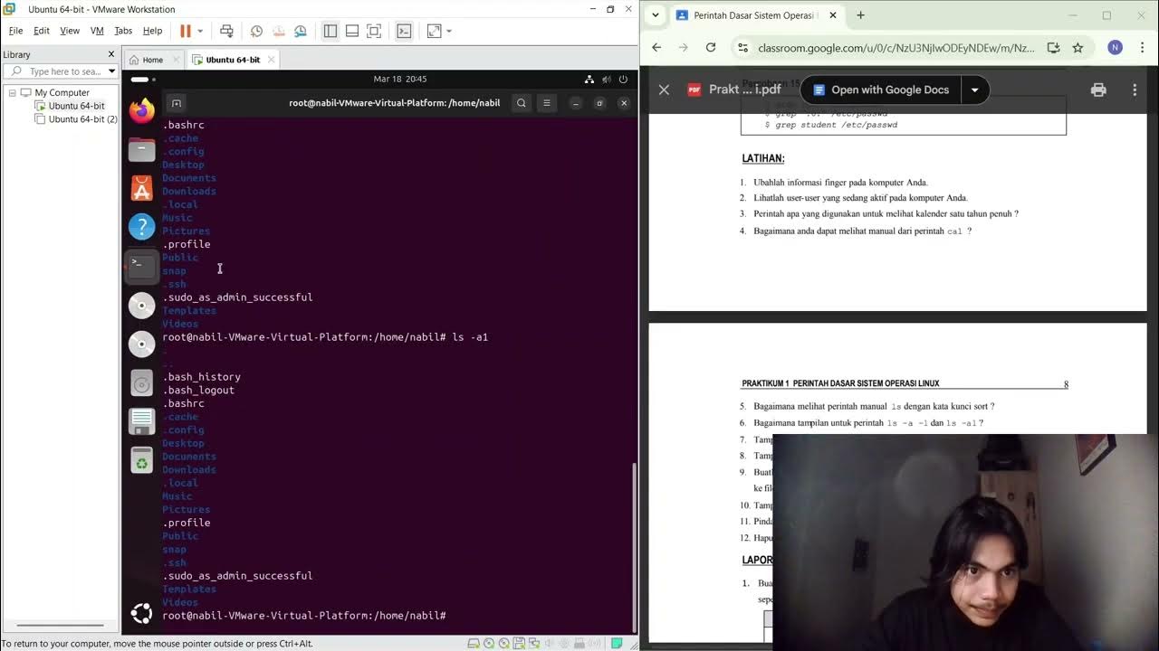 Perintah Dasar Sistem Operasi Linux Ubuntu - YouTube