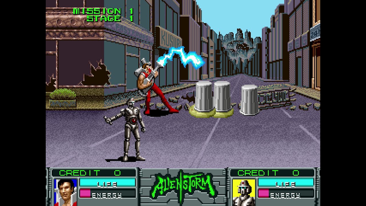 Alien Storm - Arcade Longplay (2 Players: Gordon & Scooter) - YouTube
