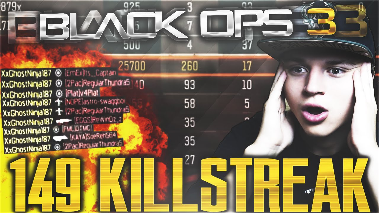 MY HIGHEST KILLSTREAK! - BO3 149 KILLSTREAK W/90 GUNSTREAK LIVE! - YouTube