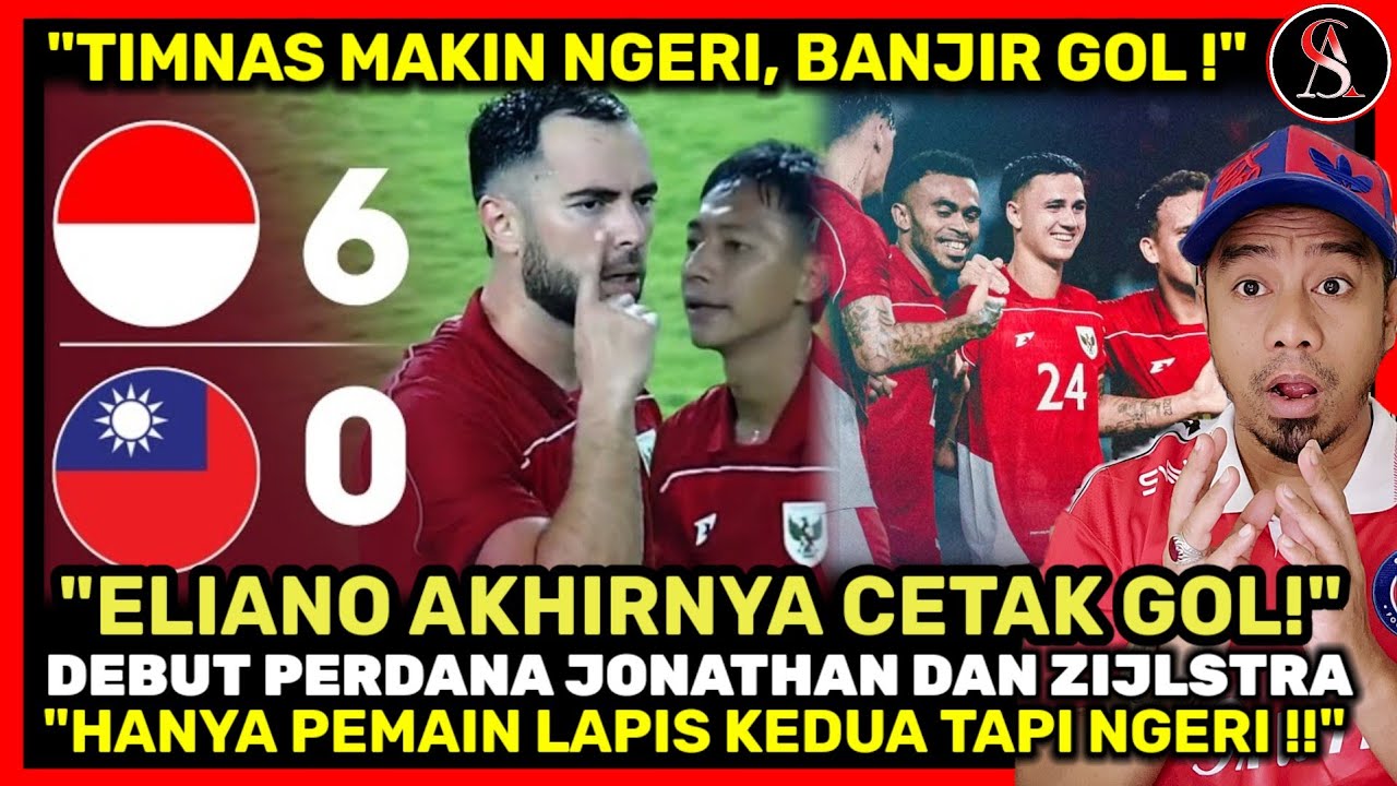 FULL HIGHLIGHT TIMNAS INDONESIA VS CHINESE TAIPEI 6-0 GELORA BUNG TOMO ...