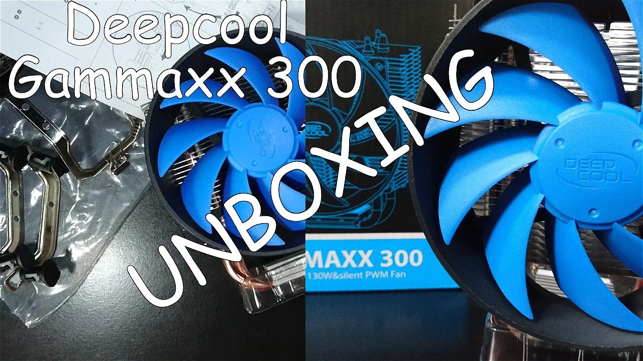 Deepcool Gammaxx 300 cpu Cooler UNBOXING - YouTube