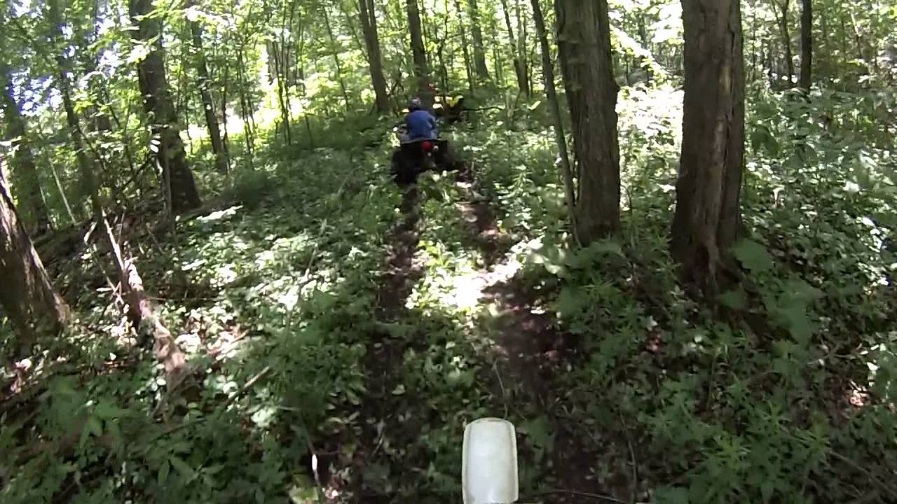 dirt bike ride back in bush - YouTube