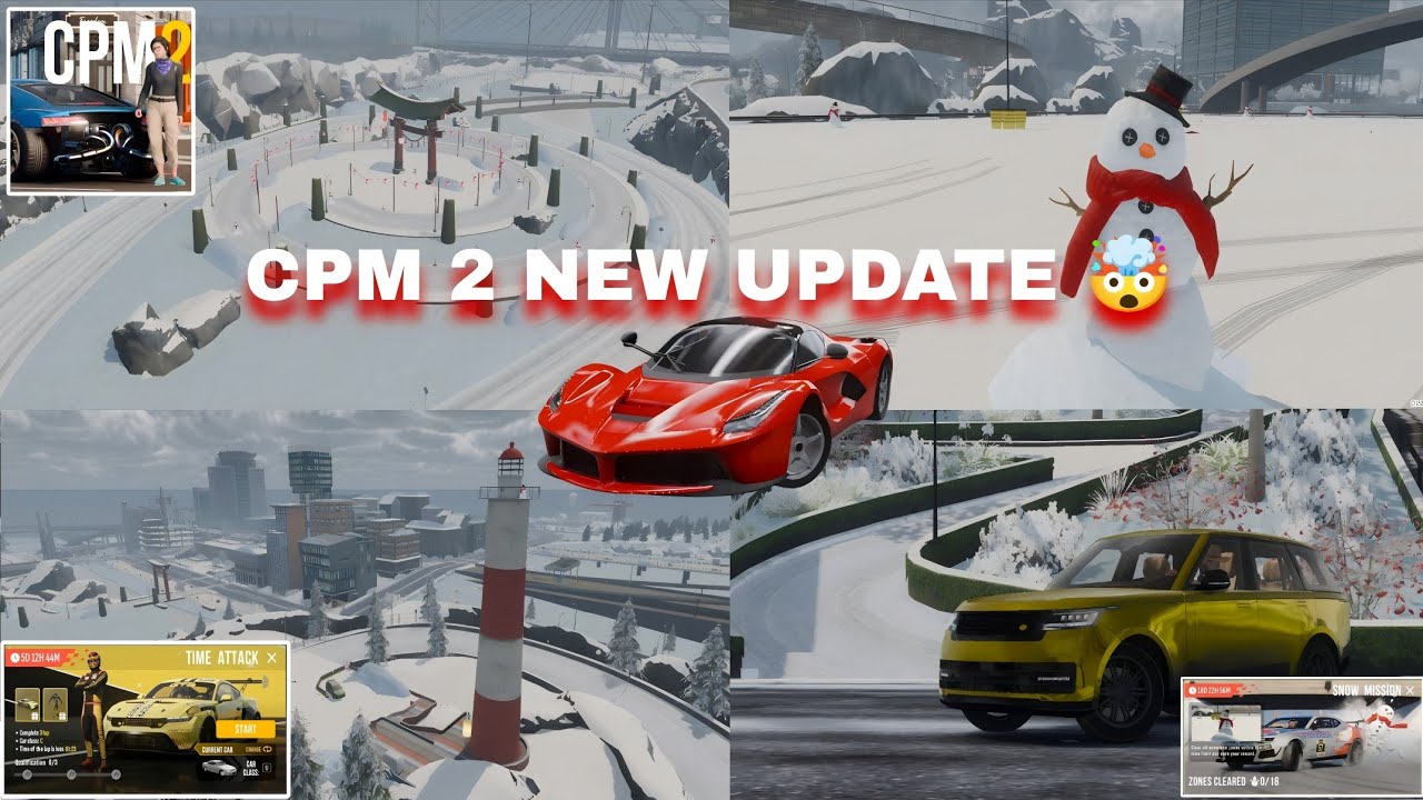 CPM 2 NEW WINTER UPDATE ️ | NEW 6 CARS + Winter City Map, Snow Missions ...