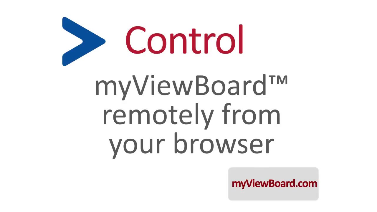 Control myViewBoard™ remotely from your browser - YouTube