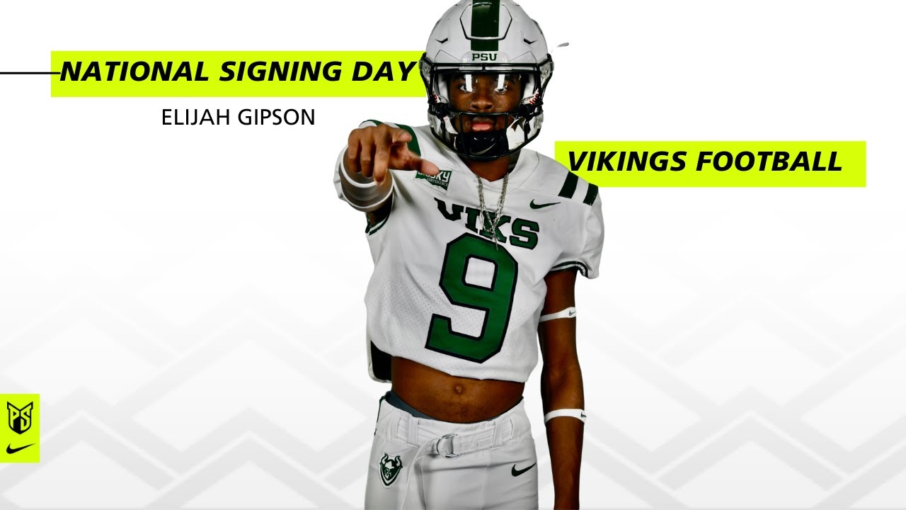Elijah Gipson signs with Portland State Football - YouTube