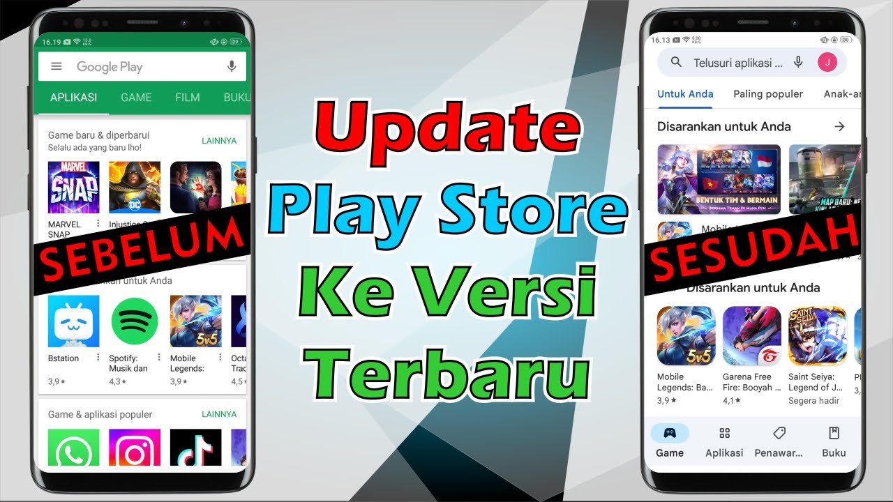 Cara Update Play Store Ke Versi Terbaru Memperbarui Google Play Android - YouTube