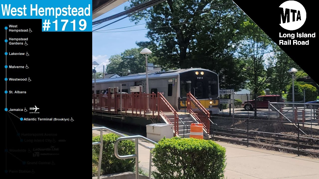 「LIRR」West Hempstead | Train #1719 | Atlantic Terminal bound Bombardier ...