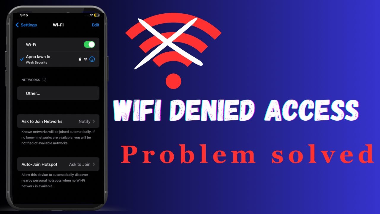 How to fix wifi Denied Access | Wifi Denied Access problem solved | Wifi Denied Access | 2024 ...