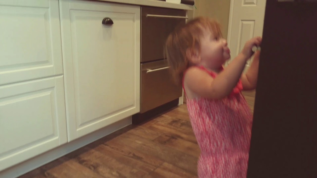 Camilla running around the kitchen - YouTube