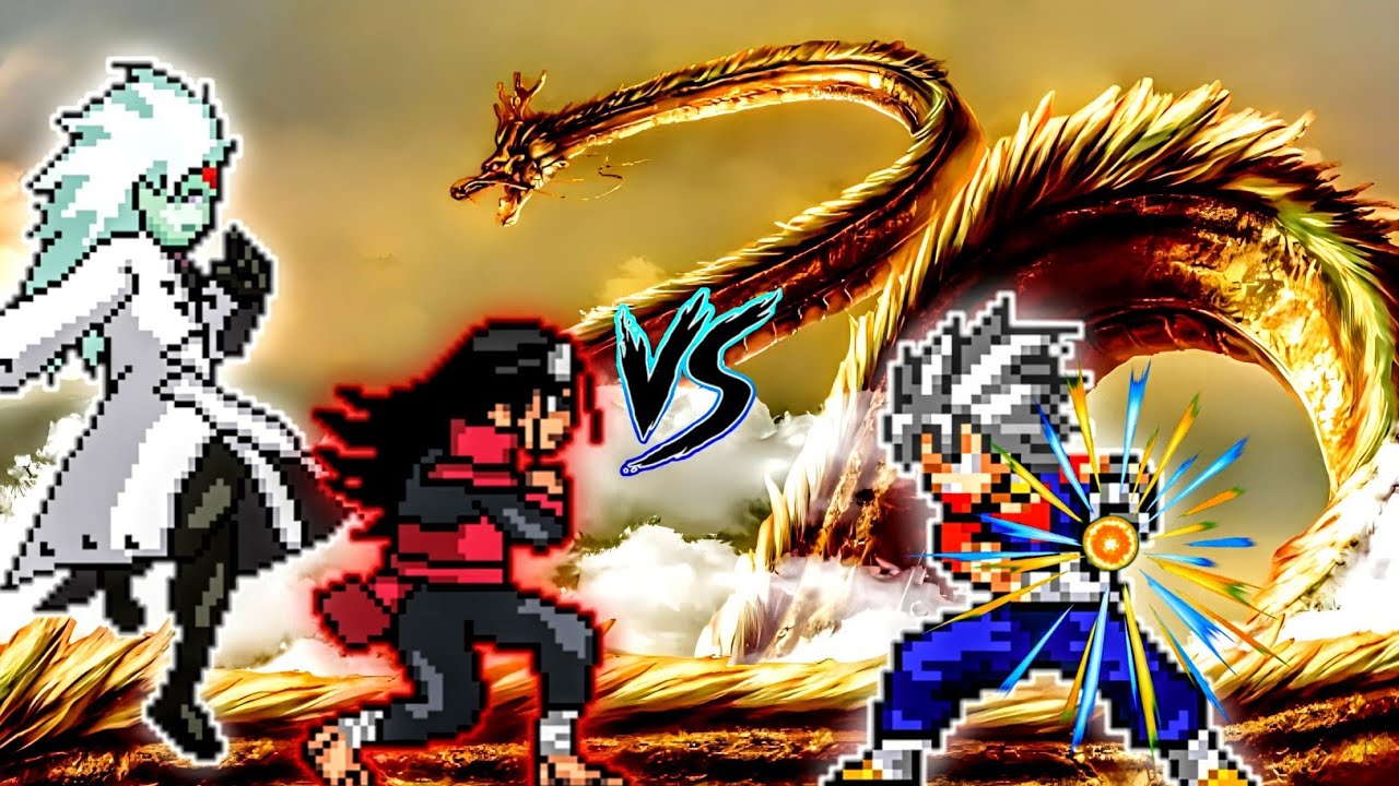 Hashirama OP V2 (New) & Uchiha Madara OP V2 (New) VS Vegito OP (all form) in Jump Force Mugen ...