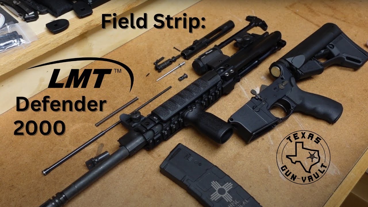 Field Strip: LMT Defender 2000 (AR-15 w/ Short Stroke Gas Piston) - YouTube