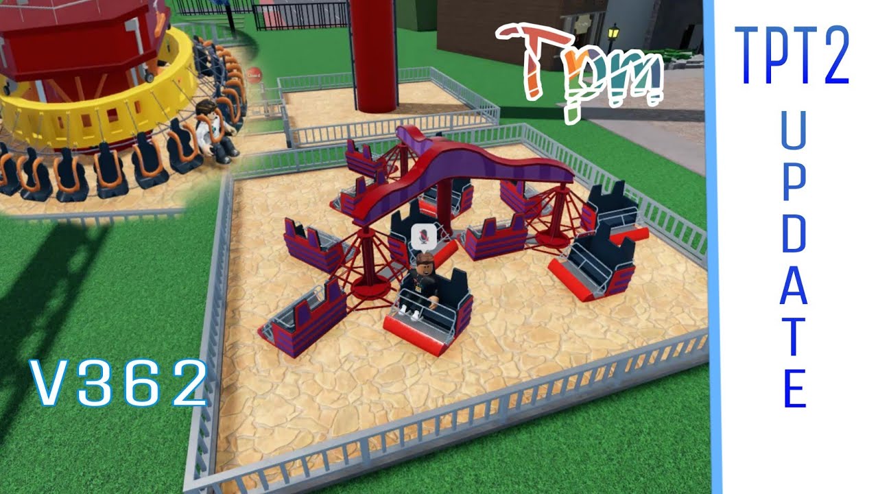 TPT2 NEW UPDATE v362 | Roto Drop , Twister Ride | Theme Park Tycoon 2 ...
