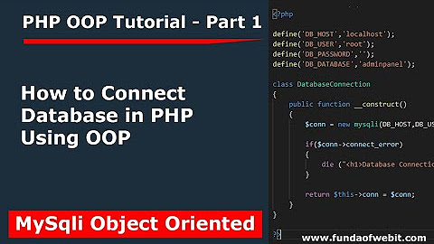 PHP OOPS Tutorial - PHP Object Oriented Programming System - YouTube