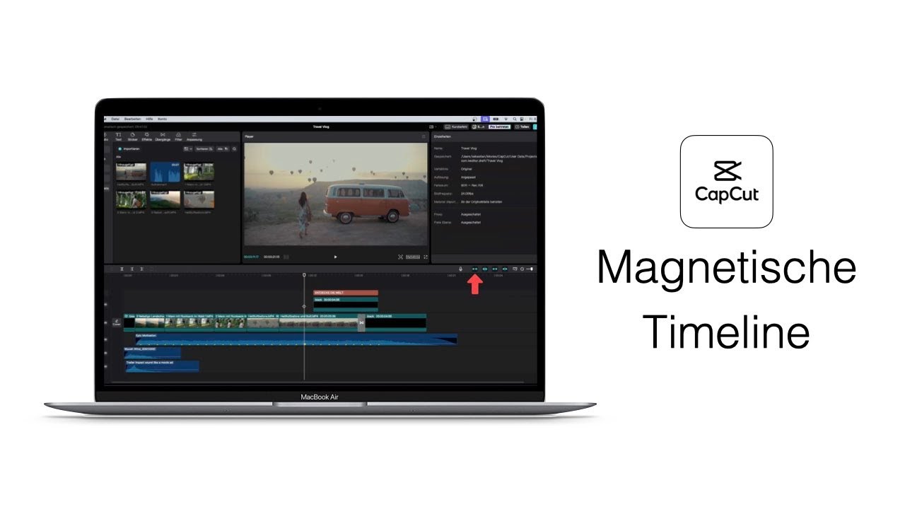 CapCut: Magnetische Timeline ausschalten | CapCut für PC & Mac - YouTube