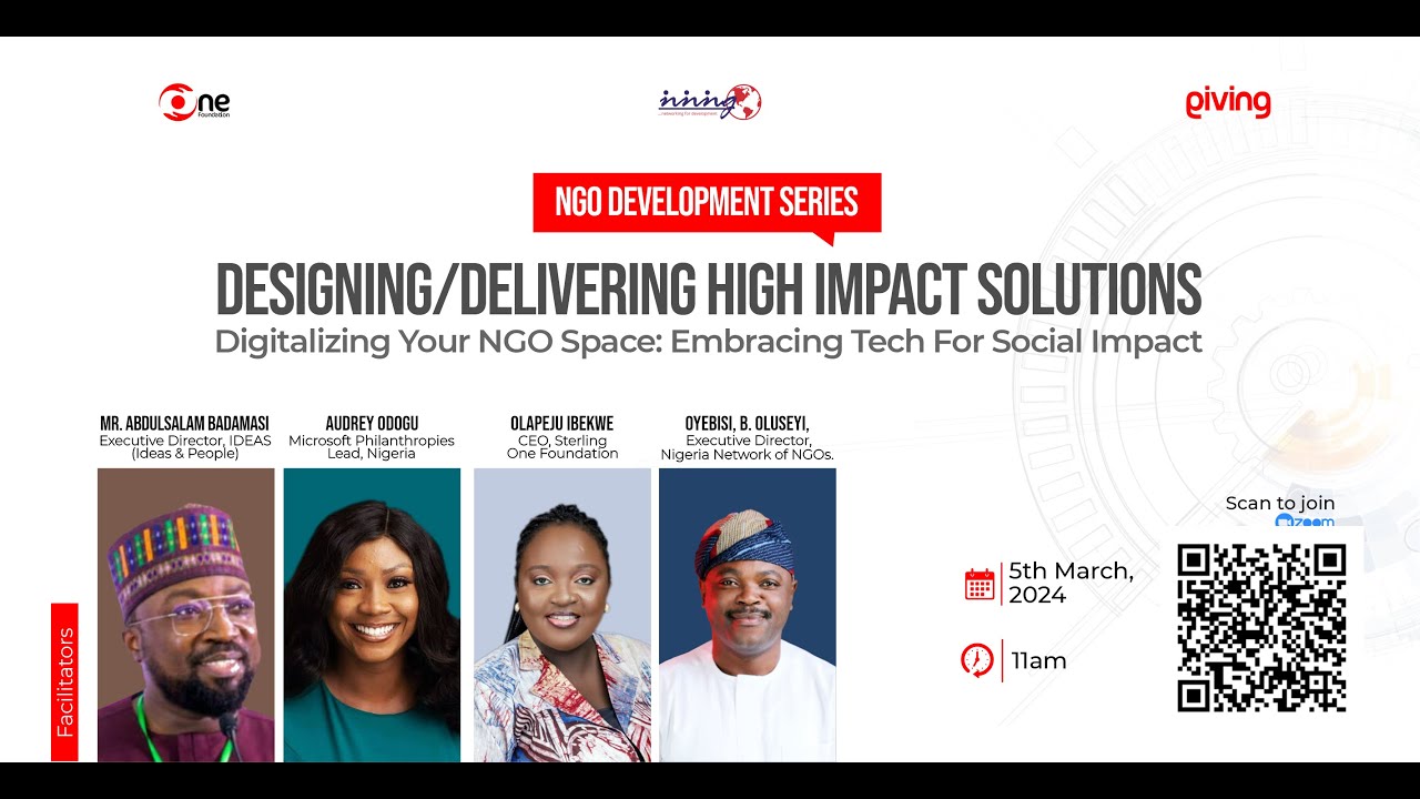 Designing, Delivering & Digitalizing High Impact Solutions Webinar | NGO Development Series ...