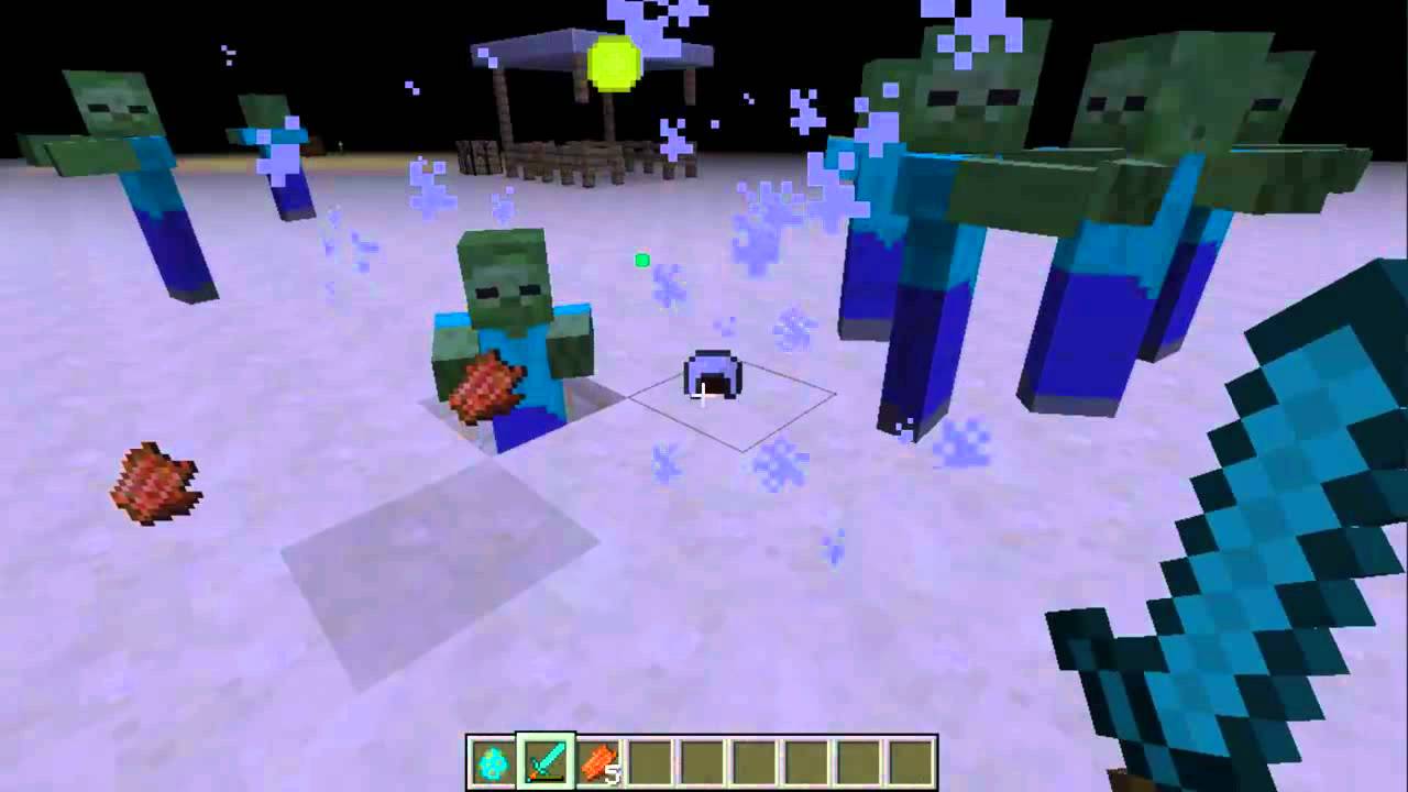 Minecraft Snapshot 12w06a: "Zombies Rare Drops" - YouTube