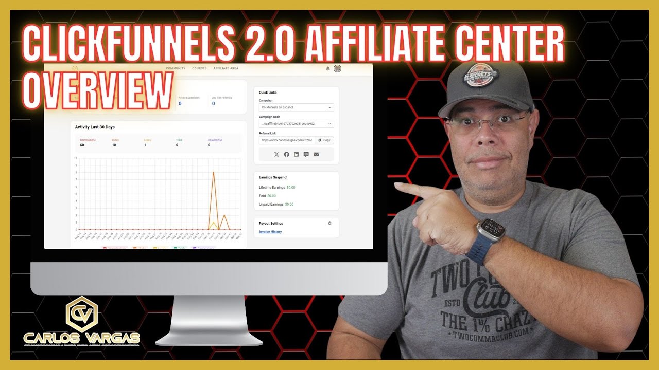 Clickfunnels 2.0 Affiliate Center Overview - YouTube