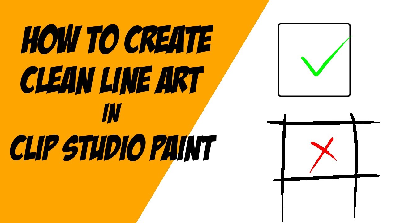 How to create clean line art in Clip Studio Paint - YouTube