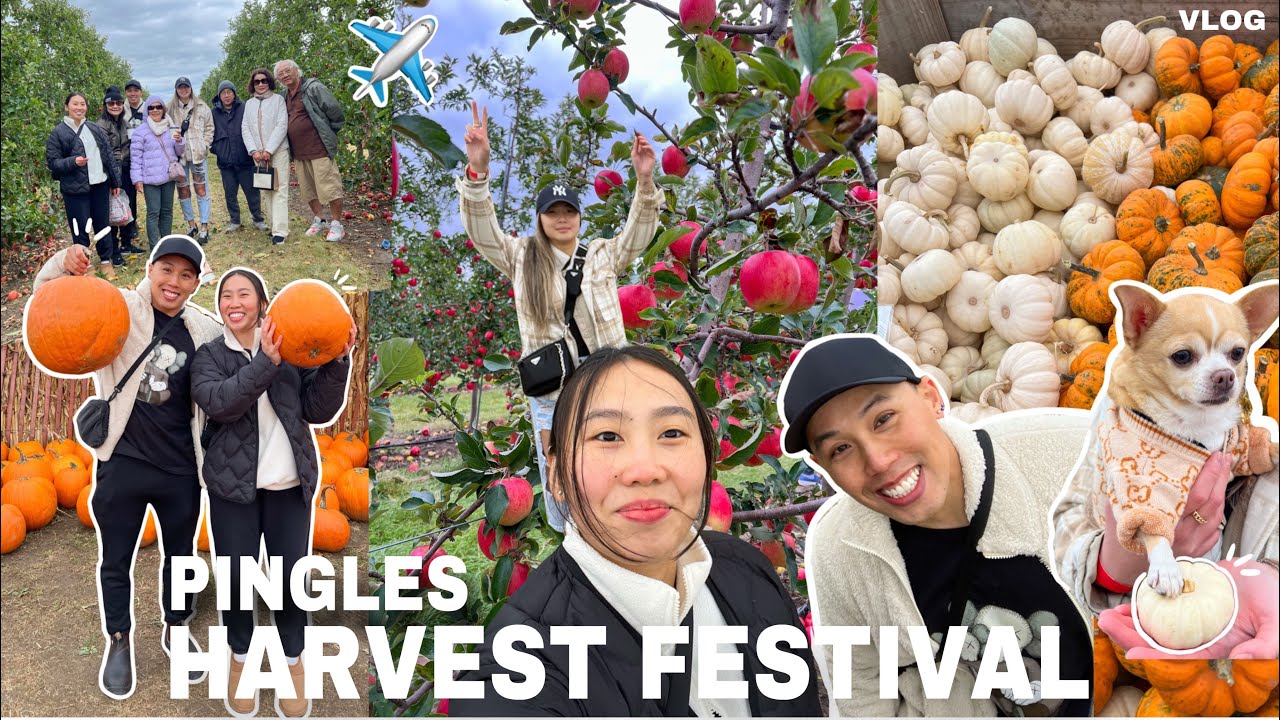 VLOG: 🎃🍎🦃Thanksgiving at Pingles Farm with the Family | Pumpkin Patch ...