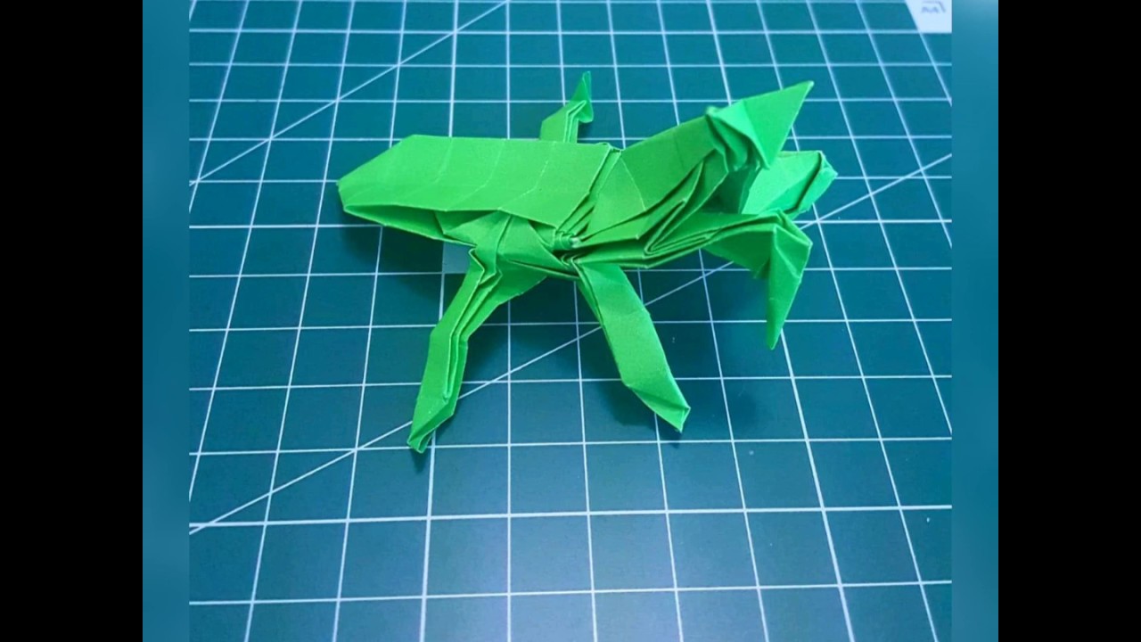 Easy Origami for Kids |Insects| Praying Mantis (사마귀 종이접기) - YouTube