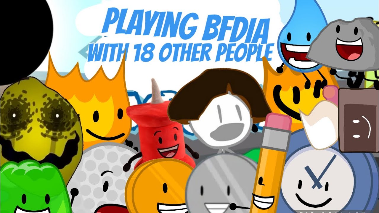 Playing BFDIA with 18 other people yet again - YouTube