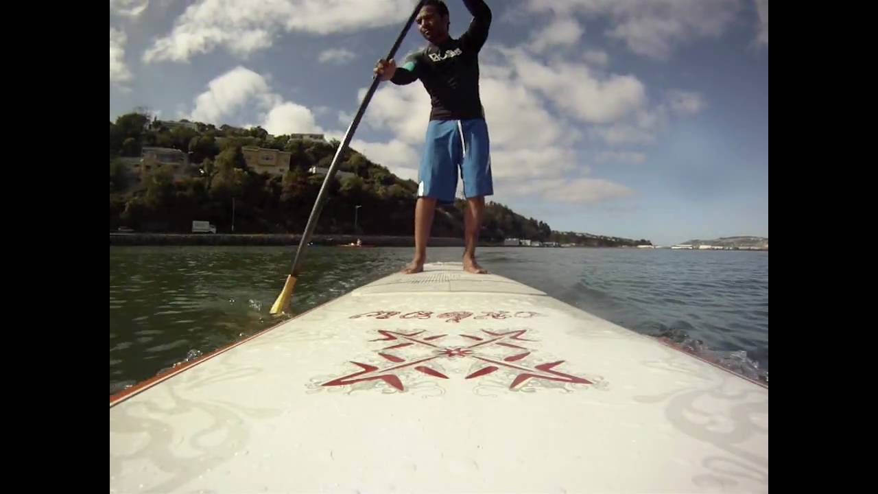 Flatwater Standup Paddle Boarding New Zealand Testing the GoPro HD Surf ...