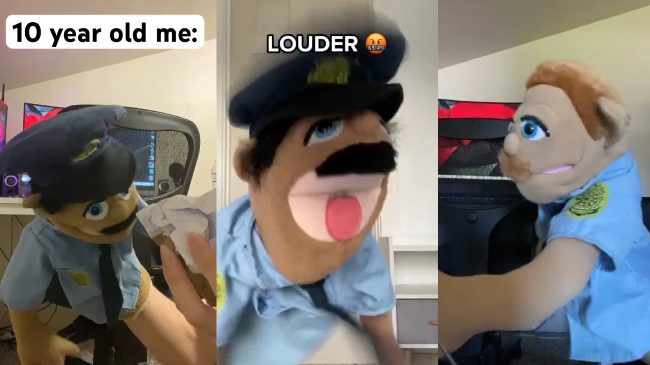 Police Puppet Try Not To Laugh! 😂 - YouTube