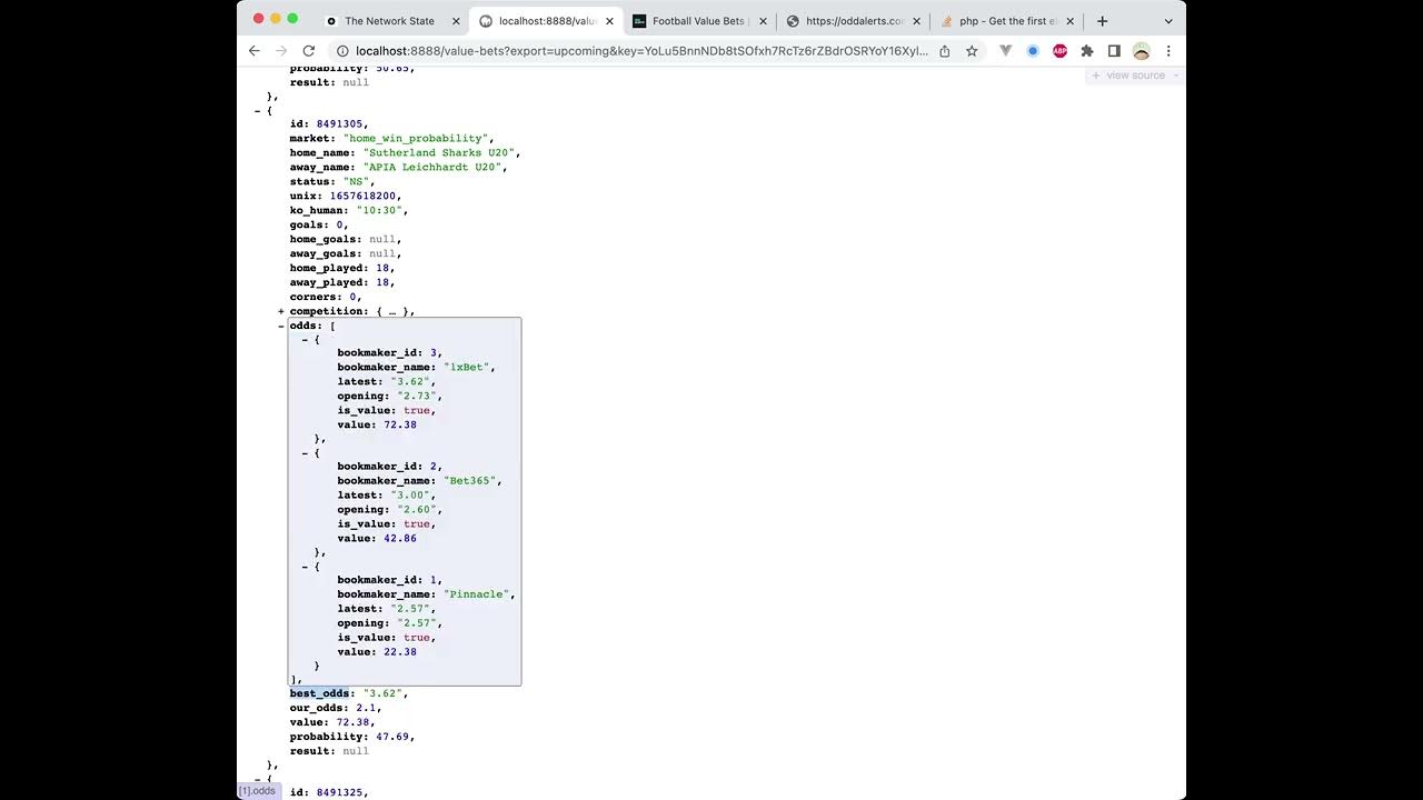 Value Bets API: Now with More Competition and Odds Data - YouTube