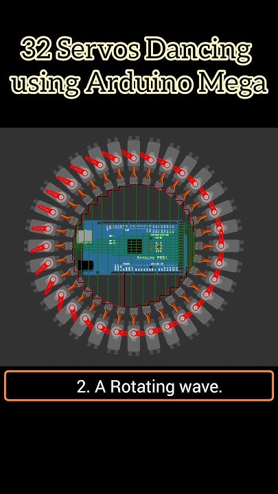 Pattern formation using 32 servo motor and Arduino Mega #shorts # ...